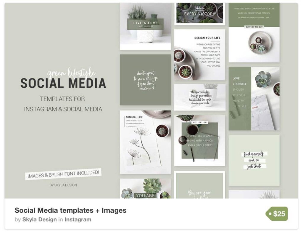 Instagram Templates: For Ecommerce Businesses, Brands & Bloggers